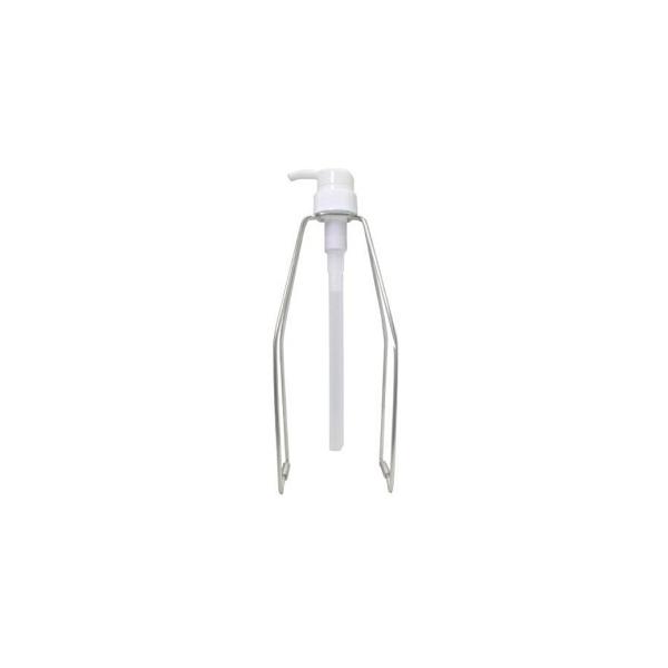 ゴミの減容可に配慮した、広口チアパック専用のスタンドです。材質は耐久性に優れたステンレスで、継続使用が可能です。また、減圧ポンプを採用し、使用中に空気が中に入らず、衛生的に使っていただける事はもちろん、中身を無駄なく吸い上げます。内容量：1個