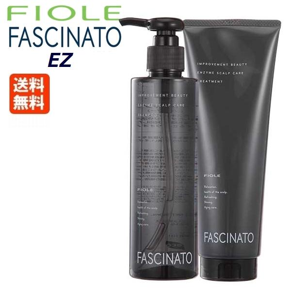 フィヨーレ ファシナートEZ シャンプー250mL＆トリートメント180gのセット。2種類の酵素（S.O.D・カタラーゼ）とWポリフェノール配合で、頭皮環境を健やかに整えるスカルプケアシリーズです。エイジングケアを意識した処方で、ハリ・コシ...