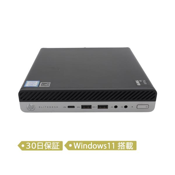 中古パソコン    HP EliteDesk 800 G4 DM/CT    ■基本スペック■  OS： Windows 11 Professional 64bit CPU： Core i3-8100T 3.10GHz （第八世代）メモリ：...