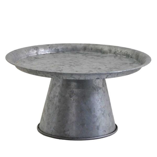 【DULTON Tin tray stand】●サイズ：φ250×H180mm　土台接地部直径：φ140mm●素材：スチール(亜鉛メッキ)●北海道、沖縄、離島への配送は荷物中継料が別途かかります。亜鉛メッキを施されたシンプルなトレイ形のスタ...