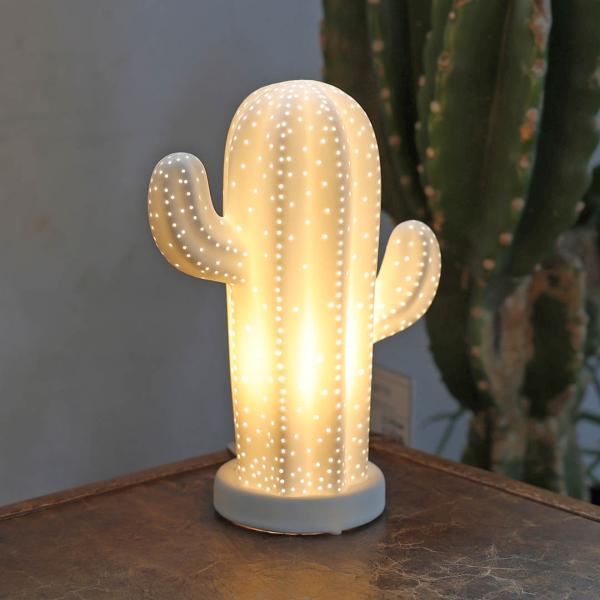 【DULTON PORCELAIN CACTUS LIGHT】●サイズ：幅190×奥行100×高さ270mm　コード170cm●素材：ポーセリン●口金：E17●使用電球：LED電球 10Wまで（100W形相当まで） ※直径40mm以内のもの...