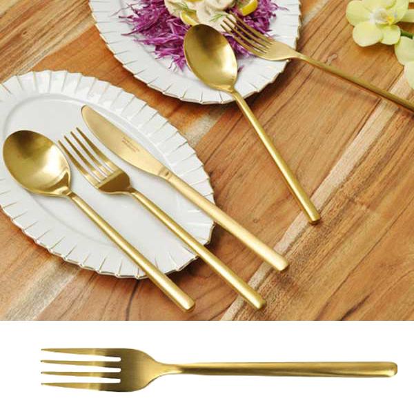 【DULTON SVELTE CUTLERY M.GLD D.FORK】●サイズ：L.200mm●素材：18-8ステンレス●食洗機使用不可●北海道、沖縄、離島への配送は荷物中継料が別途かかります。シンプルで無駄な装飾のないデザイン、素材の質...
