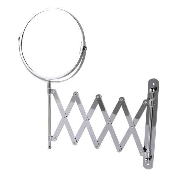 【DULTON EXTENDING MIRROR G755-907】●サイズ：H375mm　アーム長：L90〜490mm　鏡面サイズ：φ173mm●素材：スチール・ガラス・ABS●両片面３倍鏡●取付ネジ付属●北海道、沖縄、離島への配送は荷物...