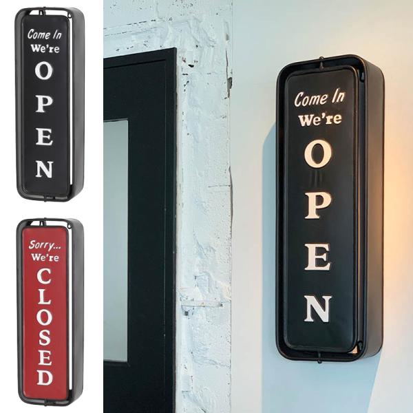 【DULTON WALL MOUNT SPINNER SIGN OPEN-CLOSED BLACK】●カラー：ブラック●サイズ：幅200×奥行105×高さ610mm●素材：スチール(粉体塗装)●付属品：取り付けネジ(木材用)×4●取り付け穴...
