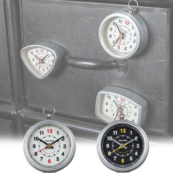 【DULTON MAGNETIC CLOCK ROUND / H20-0244RO】●サイズ：幅65×奥行23×高さ73mm●素材：スチール、ガラス、マグネット●背面マグネット●ステップメーブメント●北海道、沖縄、離島への配送は荷物中継料が...
