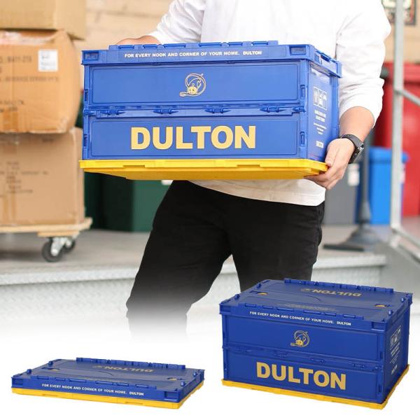 【DULTON FOLDING CONTAINER 40L】●タイプ：40L●サイズ：幅530×奥行366×高さ283mm 内寸：幅493×奥行335×高さ258mm 折りたたみ時：幅530×奥行366×高さ67mm ●素材：ポリプロピレン...