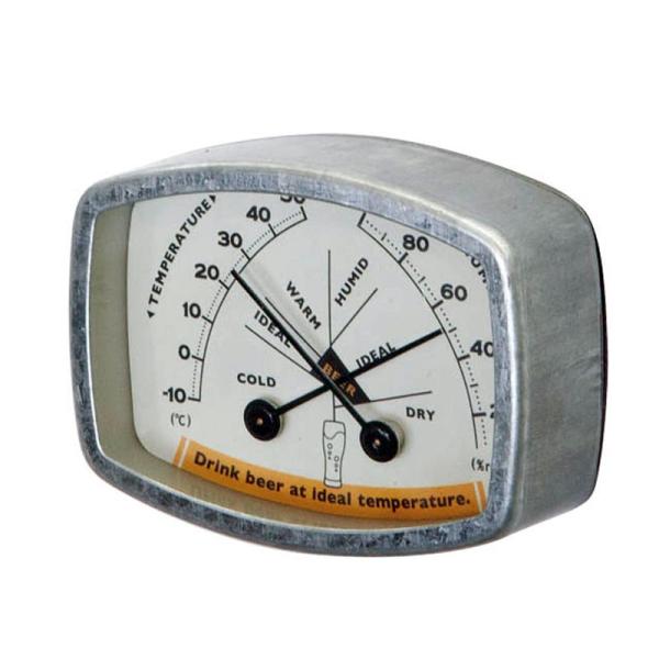 【DULTON　THERMO-HYGROMETER BEER】●サイズ：W71×D22×H51mm●素材：スチール(ガルバナイズド仕上げ)・ガラス●マグネット付●北海道、沖縄、離島への配送は荷物中継料が別途かかります。消えゆこうとするアナロ...
