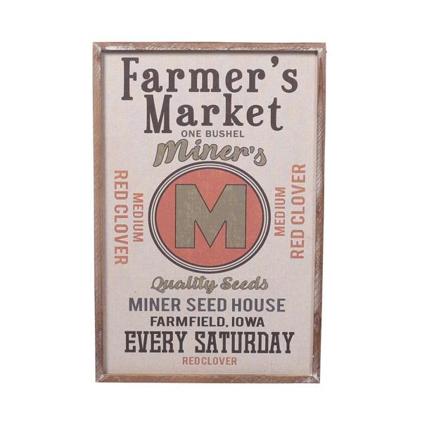 【DULTON　CANVAS ART FARMER’S MARKET】●サイズ：W400×D30×H600mm●素材：天然木、MDF、スチール、キャンバス●重量：約1kg●アンティーク仕上げ●北海道、沖縄、離島への配送は荷物中継料が別途かか...