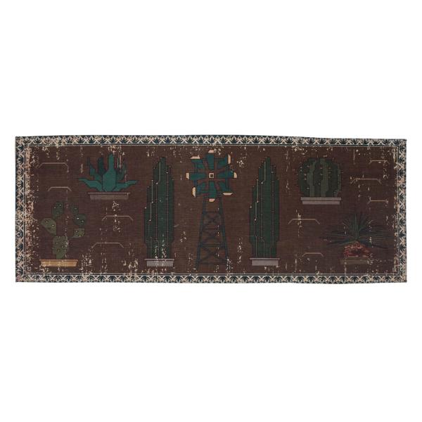 【DULTON MAT LONG BOTANY】●サイズ：1200×450mm●素材：ポリエステル、裏面：PVC (ノンスリップ)●原産国：中国●洗濯可●北海道、沖縄、離島への配送は荷物中継料が別途かかります。程よくゆるいユニークな柄、落ち...