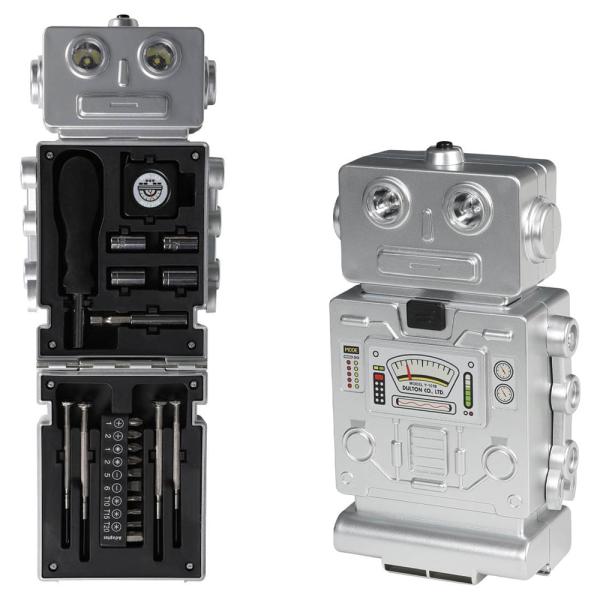 【DULTON　TOOL KIT ROBOT】●サイズ：幅118×奥行60×高さ202mm●素材：ABS樹脂、ポリプロピレン、スチール、PVC●原産国：中国●北海道、沖縄、離島への配送は荷物中継料が別途かかります。遊び心溢れるロボットデザイ...