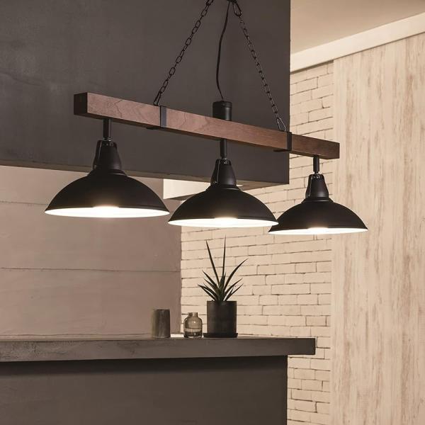 ※このページの商品は【ホワイトハウス球付タイプ】です。【インターフォルム　ヴァラスト ペンダントライト】●サイズ：幅985×奥行250×高さ265mm　セード：φ250mm　全高63〜106cm調節可●素材：スチール・木●E26/100W ...