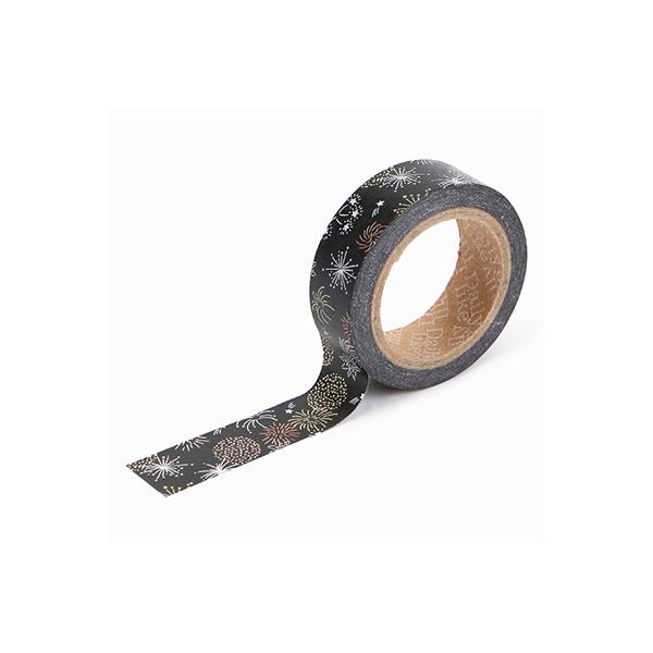 花火がかわいいマスキングテープ(*^_^*)ナチュラル雑貨には欠かせないモチーフで♪夏祭りのお誘いカードや暑中見舞いにいかがでしょうか？手でちぎれるお手軽さが嬉しい！これ1つでかわいくほっこりした手作りの温かみを感じるアイテムにデコれちゃい...