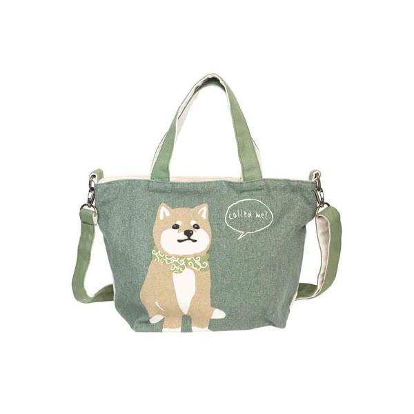 とってもかわいい柴犬がプリントされたショルダーバッグ♪天ファスナーなのでセキュリティーばっちりOK背面ファスナーポケット付きで、内側にもポケットがあるなどハイクオリティな仕上がりです。B5サイズが入る大きめサイズ。帆布で出来ているのでしっか...