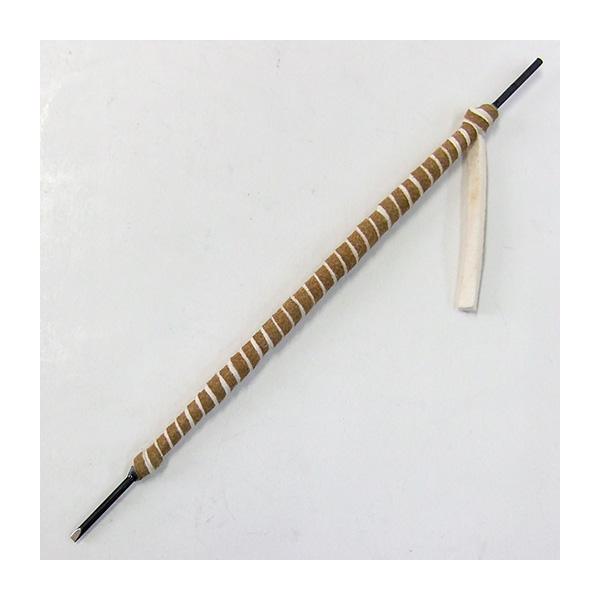 【 サイズ 】170 × 直径2mm※革巻きに使用している天然の鹿革は厚さにばらつきがあります。好みに合わせて巻きなおしてお使いください。