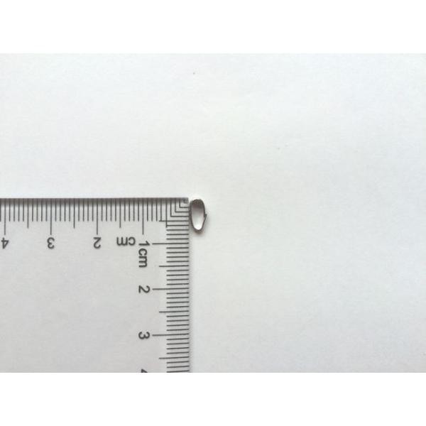 約7mm。シルバー。値段は1個あたりのものです。