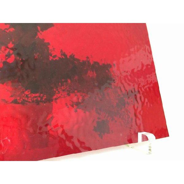 約35cm×約20cm。レッド。古い歴史のあるアメリカのウィスマーク社のガラスです。イングリッシュマッフルは使いやすいガラスとして根強い人気があります。★イングリッシュマッフルは所謂耳の部分や、欠けの部分が入ってしまう場合が御座います。大き...