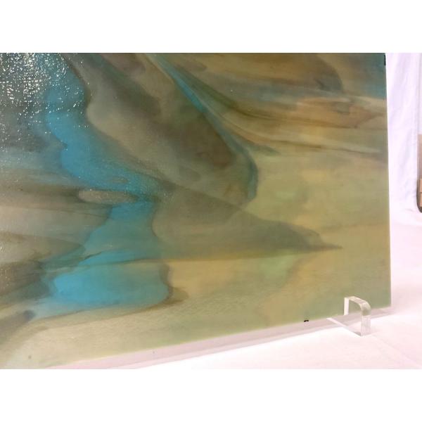 約30cm×約22cm。ライトブラウン・ダークブラウン・スカイブルー。●●ガラスサイズに関して●●ガラスのサイズは、±1cm以内までは差額を返金することも頂くことも御座いません。入荷やカットの状況により若干の誤差が出る場合が御座いますので予...