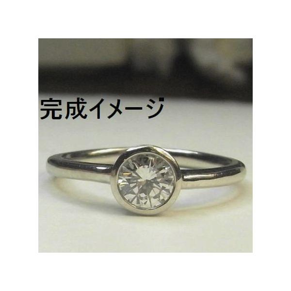 ＊写真は完成イメージ。宝石はお客様お手持ちの物を使用します。★リング空枠にはめ込むリフォームではなく、 原型から作りますので直径が5〜6ｍｍであれば宝石の形カットは問いません。リング幅は1.8ｍｍくらいです。・メイン石をダイヤモンド以外の石...