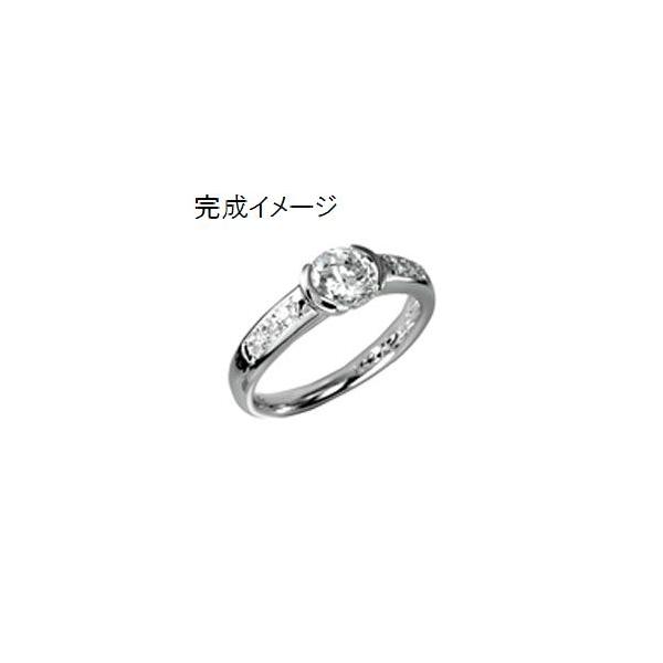 ＊写真は完成制作例です。中央の宝石はお客様お手持ちのものを使用します。＊ラウンドカット宝石用リング枠です。（色石もＯＫ）＊価格はプラチナ９００リング枠とメレダイヤ込み、中石留め加工込みの完成価格です。＊メレダイヤ合計Ｌ＝0.15ｃｔ6ｐｃ＊...