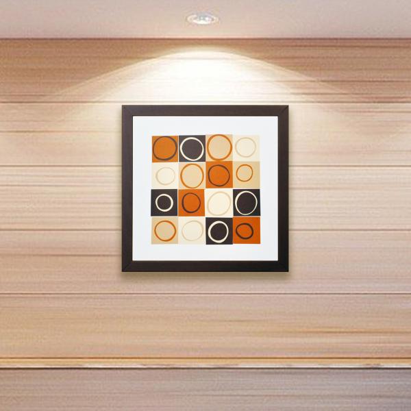 印象的なデザインと温かみのあるカラーのアートポスターです。こちらの作品は画像に映らない小さなシワ感があります。予めご了承ください。Espresso 【Denise Duplock】■サイズ　W450×H450×D20(mm)★額はご注文をい...