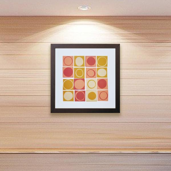 印象的なデザインと温かみのあるカラーのアートポスターです。こちらの作品は画像に映らない小さなシワ感があります。予めご了承ください。Cumana【Denise Duplock】■サイズ　W450×H450×D20(mm)★額はご注文をいただい...