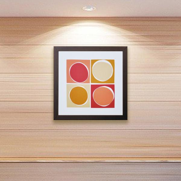 印象的なデザインと温かみのあるカラーのアートポスターです。こちらの作品は画像に映らない小さなシワ感があります。予めご了承ください。Carupano【Denise Duplock】■サイズ　W450×H450×D20(mm)★額はご注文をいた...