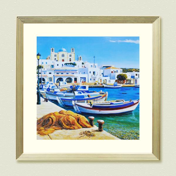 異国情緒あふれる海外の風景画アートポスター。こちらは、作品に合わせて1点ずつ丁寧にベテランのスタッフが額装しております。既製品とは違った額で、こだわりのアートポスターはいかがでしょうか。アートポスター　絵画　風景画　APRIANO GALA...