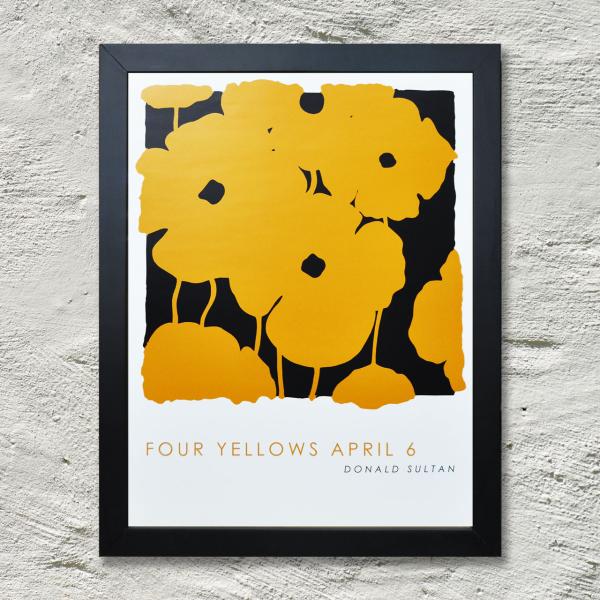 アメリカを代表する抽象画家ドナルド・サルタンのアートポスターです。【FOUR YELLOWS APRIL 6】■サイズ　W553×H705×D25(mm)★額はご注文をいただいてから制作しております。★表面はアクリルで保護しております。★商...