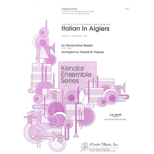 編成：E♭・Ｂ♭(3)・Alto・Bass題：アルジェのイタリア女（原題：Italian In Algiers）作曲者：ロッシーニ（Rossini.G）編曲者：パルマー出版社：Kendor Music※アウトレット商品です。(在庫入れ替えの...