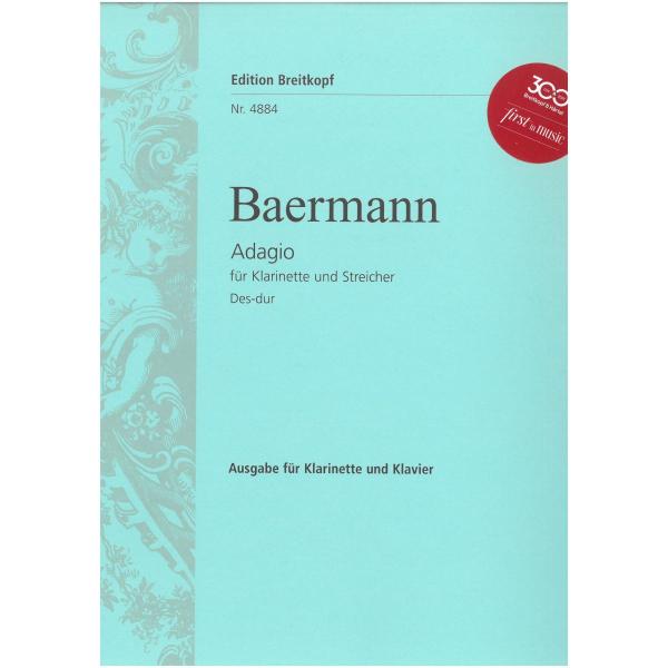 題：アダージョ（原題：Adagio）作曲者：ベールマン（Baermann.C）出版社：Breitkopf&amp;Hartel（1CPB001）【輸入楽譜です】〇次回入荷時、価格が変動する可能性がありますのでご了承ください【配送について】〇...