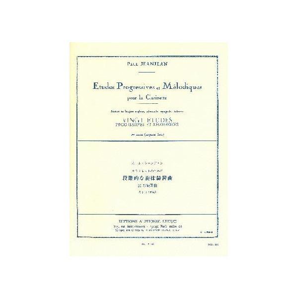 題：段階的、旋律的練習曲 第2巻（原題：Etudes Progressives et Melodiques:2）作曲者：ジャンジャン（Jeanjean.P）出版社：Alphonse Leduc※アウトレット商品です。(在庫入れ替えのため)※...