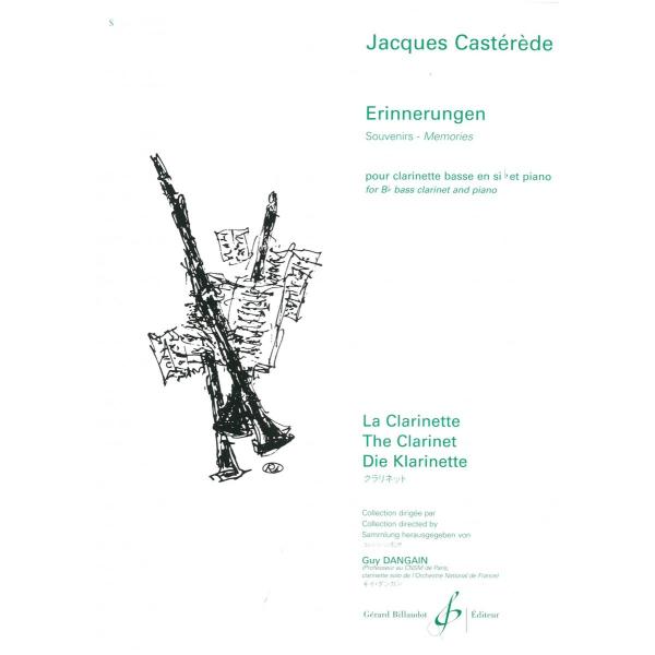 思い出 BassCL+PfErinnerungen作曲者:カステレード Casterede.J出版社:Gerard Billaudot※アウトレット商品です。(在庫入れ替えのため)※返品不可です。こちらの商品は、輸入楽譜となっております。次...