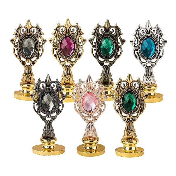 シーリングスタンプ用 アンティーク調ストーン付きハンドルです。手紙やプレゼントなどに使用するシーリングスタンプの持ち手部分の付け替えパーツです。※ハンドルのみです。スタンプ部分は別売りです。