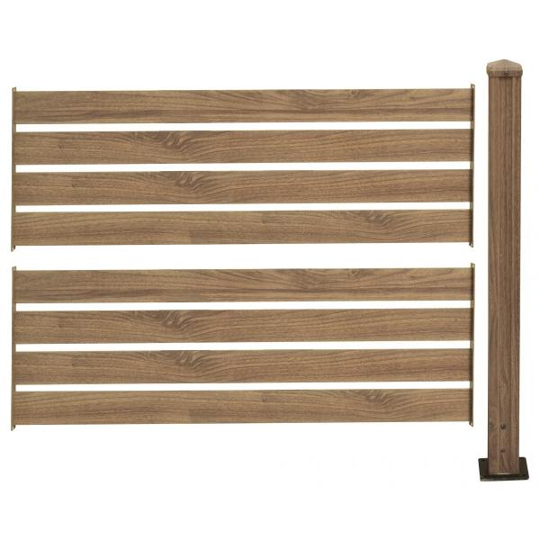 ■　セットに含まれる各部材の詳細　（1点あたりの寸法・重量になります）【フェンスパネル　スタンダード幅タイプ】　幅114× 高さ40 × 厚み3.3（最大部）cm　／　重量：1.7kg【ロータイプポール】　支柱の全高 ： 97cm　／　支柱...