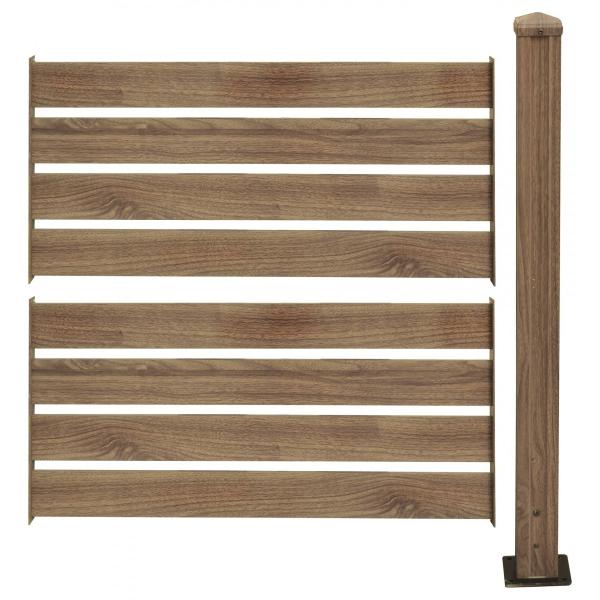 ■　セットに含まれる各部材の詳細　（1点あたりの寸法・重量になります）【フェンスパネル　ショート幅タイプ】　幅84× 高さ40 × 厚み3.3（最大部）cm　／　重量：1.3kg【ロータイプポール】　支柱の全高 ： 97cm　／　支柱部分の...