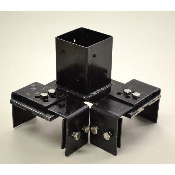 商品番号：bbc-101215スペック●サイズ　　├対応ブロック幅：100mm・120mm・150mm　　├支柱差込部分の高さ：100mm　　└対応支柱サイズ：72mm〜74mm●材質：スチール●塗装：粉体塗装●形状：完成品●製造国：中国当...