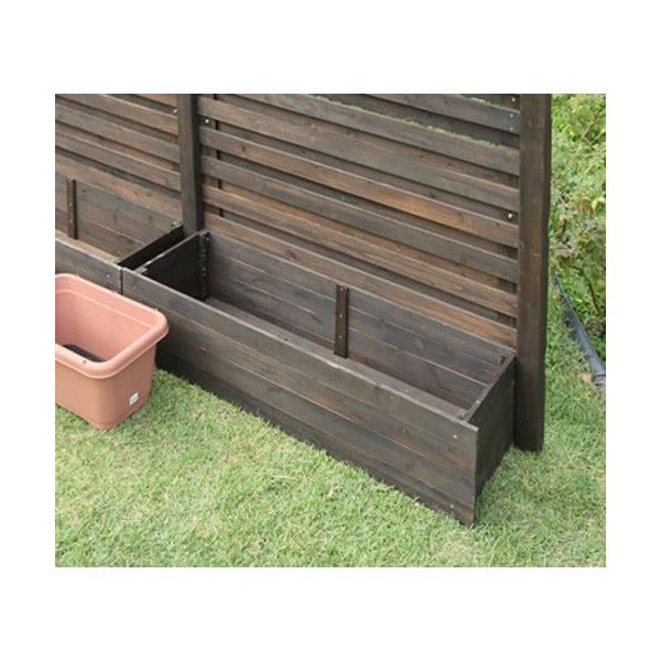 商品番号：jspb-1270スペック●サイズ：幅1270mm × 奥行410mm × 高さ300mm●材質：杉天然木●塗装：ステイン系塗装●形状：組み立て式●製造国：中国当店自慢のオリジナルデザイン天然木製フェンス（横板張りエクステリアフェ...