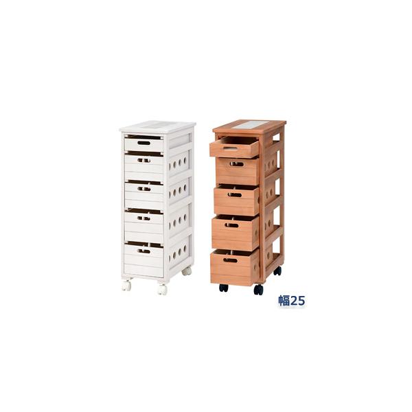 キャスター付きで移動もラクラク！通気性のよい桐製で、ベジタブルストッカーにもピッタリです。オシャレなタイル天板は、熱い鍋などを置くのにも便利！キッチンや洗面所などで重宝する可愛いストッカーワゴンです。引き出し5段で、小物などを整理して保管で...