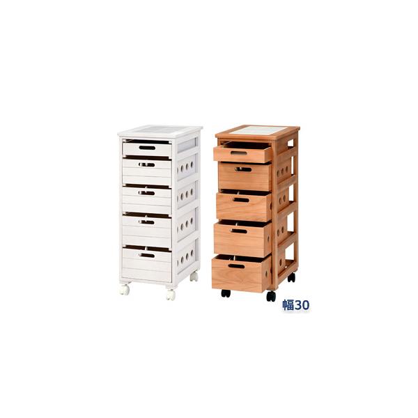 キャスター付きで移動もラクラク！通気性のよい桐製で、野菜ストッカーにもピッタリです。オシャレなタイル天板は、熱い鍋などを置くのにも便利！キッチンや洗面所などで重宝するカントリー風のストッカーワゴンです。引き出し5段で、小物などを整理して保管...