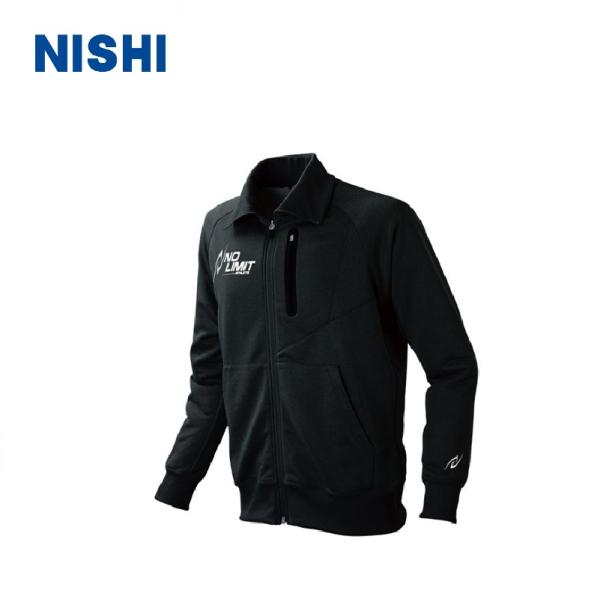 さまざまなスポーツ練習用シーンに”NO LIMITED”のメッセージを。ニシ・スポーツ陸上用スウェットジャケットです。●品番：N78-703●カラー：07（ブラック）●サイズ：M（胸囲：92cm、身長：170cm）●素材：ポリエステル100...