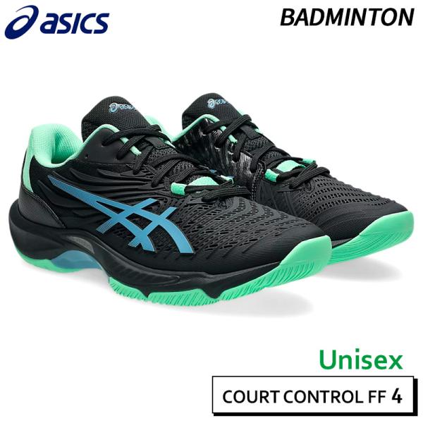 【商品仕様】●商品名：アシックス コートコントロール FF 4 / ASICS COURT CONTROL FF 4●品番：1071A125-001●カラー：Black/Saba Blue●サイズ規格：22.5-30cm●アッパー：合成樹脂...