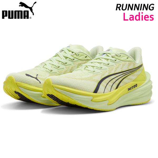 【発売日：2026年01月23日】【商品仕様】●商品名：プーマ ディヴィエイト ニトロ 4 ウィメンズ / PUMA DEVIATE NITRO 4 WNS●品番：312124_04●カラー：Apple Spritz-Lux Lime●アッ...