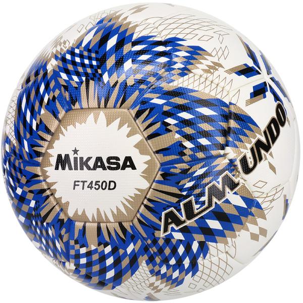 【商品仕様】●商品名：ミカサ アルムンド サッカーボール 5号球 / MIKASA ALMUNDO Soccer Ball No. 5●品番：FT450D-BLBS●カラー：ブルー●素材：人工皮革●サイズ：4号球●仕様：芝用、推奨内圧0.9...
