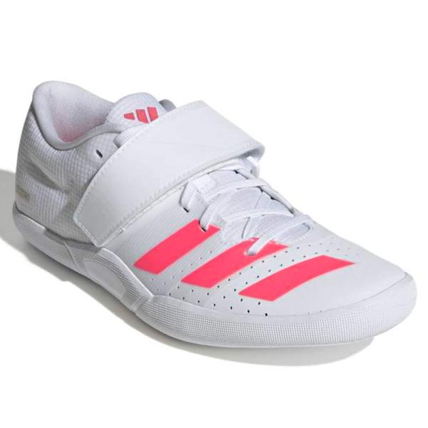 【商品仕様】●商品名：アディダス アディゼロ スローズ WC / adidas ADIZERO THROWS WC●品番：KJ9549●カラー：フットウェアホワイト/ソーラーターボ/ゴールドメタリック●アッパー：合成繊維●アウターソール：合...