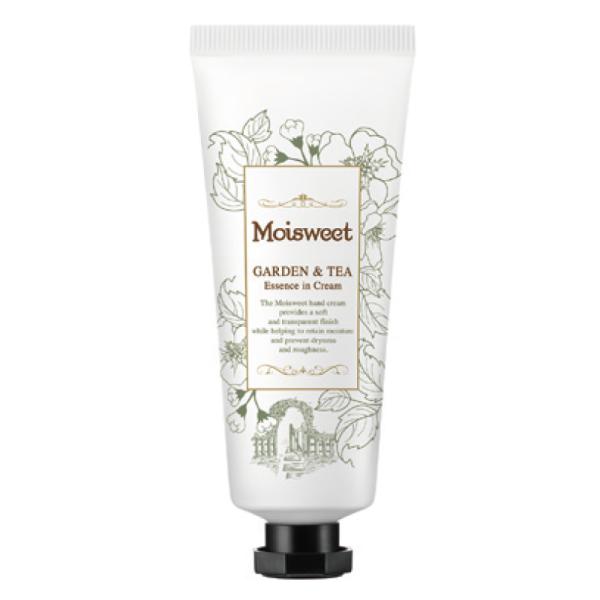 7種のフルーツエキス配合で触りたくなるしっとり手肌へクリームに包まれたフルーツエッセンスがあふれ出てWのうるおいヴェールで手肌を保湿します。モイスウィートから「ガーデン &amp; ティー」の香りが新登場しました。英国感じる香りとデザイン。...