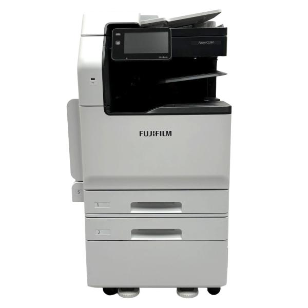 大型商品発送 送料別途見積り カラー複合機 中古富士フィルムビジネスイノベーション：Apeos C2360付属品：・簡易取扱説明書：1冊・用紙サイズステッカー：1枚・AC電源コード：1本・FAX回線用ケーブル：1本■ 総使用枚数：白黒 3,...