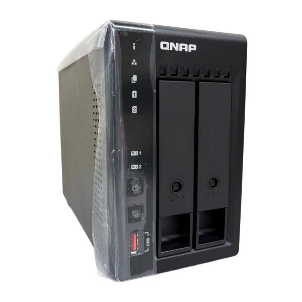 小型宅配便 送料無料 中古業務用NAS  QNAP：TS-253E ※ストレージ無し付属品・ACアダプター：1個・HDD固定用ネジ：6個※取扱説明書、ストレージ（HDD）およびHDD開閉キーは付属しません■ ドライブベイ：2(3.5インチS...