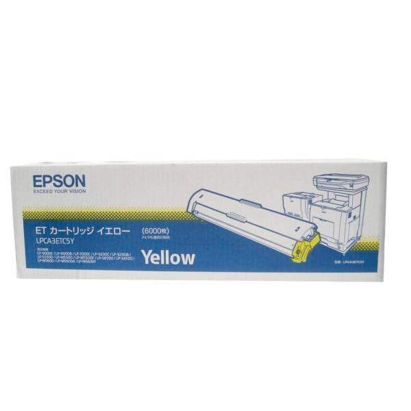 送料無料 平日午後4時までにご注文確定なら当日発送致しますエプソン トナーカートリッジ LPCA3ETC5Y イエロー印字枚数：約6,000枚(A4標準5％比率)対応機種：LP-9000C、LP-9000B、LP-7000C、LP-9200...