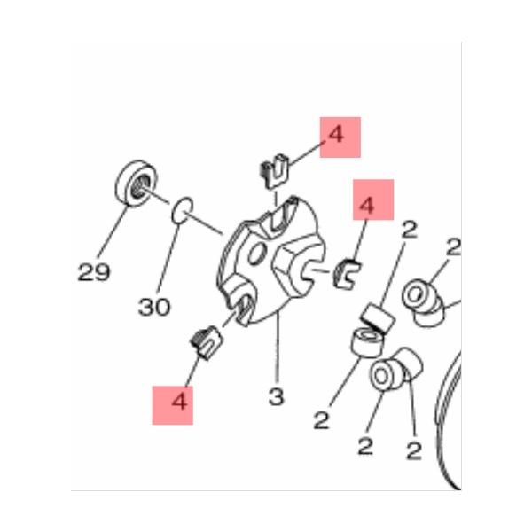 便利なスライドピースセット(一台分3個セット)です。■商品コード:PTY-1648S■メーカー:タイヤマハ■メーカー品番:2DP-E7653-00,BB8-E7653-00 ×3個■適合例・NMAX125 (2DS2 EBJ-SE86J /...