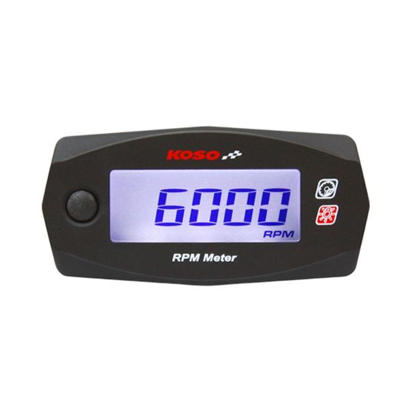■商品名:KOSO Mini4 タコメーター デジタル ピークホールド搭載 ホワイトバックライト■商品コード:TA-KOS-ME007
